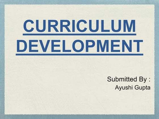 The definition of curriculum | PPT
