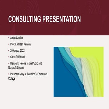 Consulting Presentation | PPTX