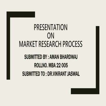 Presentation (6)market research.pptx final ppt | PPT