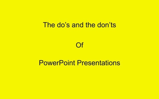 Good presentations vs. Bad presentations | PDF