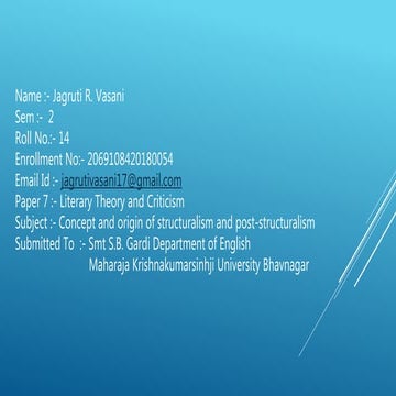 The Literary Theory and Criticism | PPT