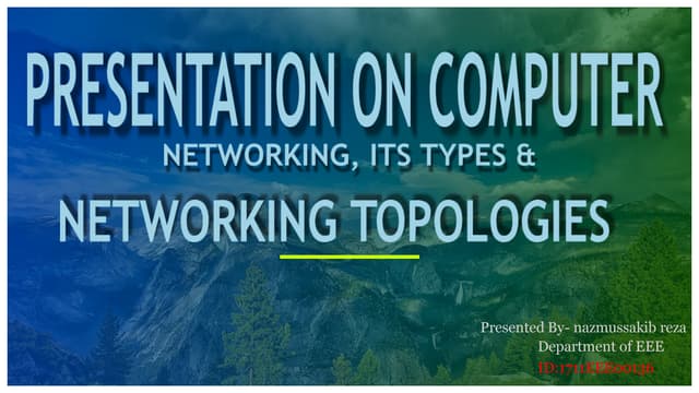 Networking presentation | PPT