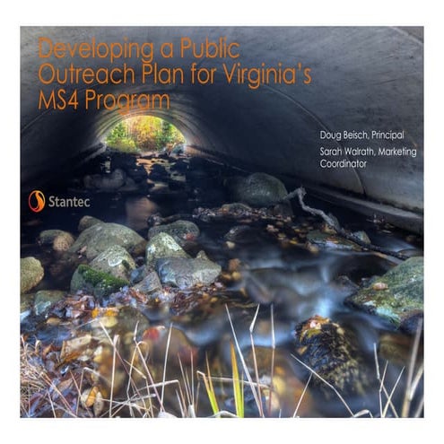 Developing a Public Outreach Plan for Virginia's MS4 Program | PDF