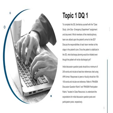 [ANSWERED 2025] To complete this DQ, familiarize yourself with the ...