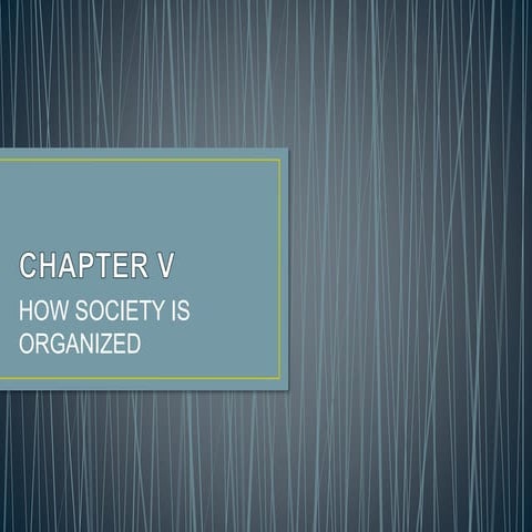 PRESENTATION 7 HOW SOCIETY IS ORGANIZED.pptx
