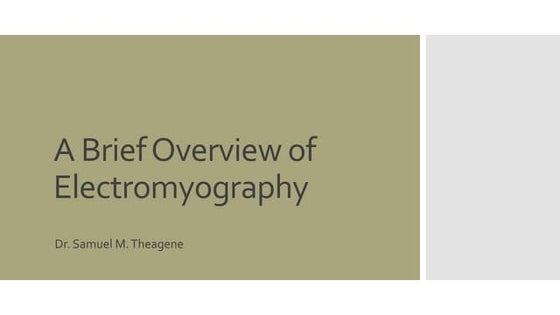 Electromyography | PDF