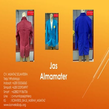 Almamater Uny, Jas Almamater Ipb, Almamater Merah Marun , CP 0852 8002 ...