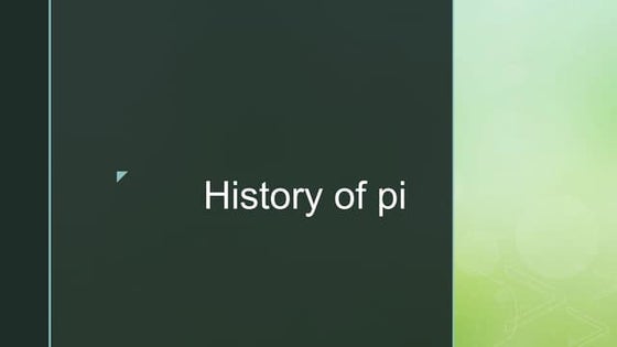 Pi (π) | PPTX