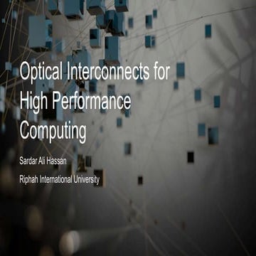 Optical Interconnection For High Performance Computing.pptx