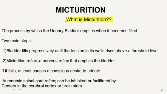 Micturition | PPTX