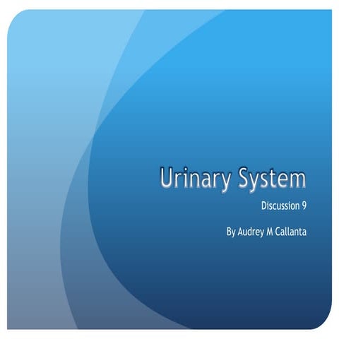 Urinary system abbreviations | PPTX