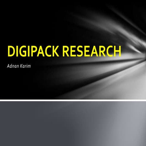 A2 Digipack research - Adnan Karim | PPTX