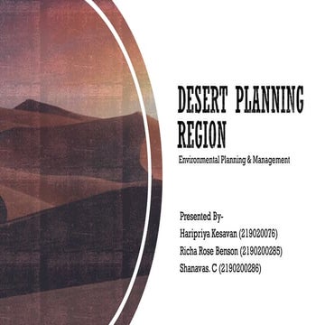 DESERT PLANNING | PDF