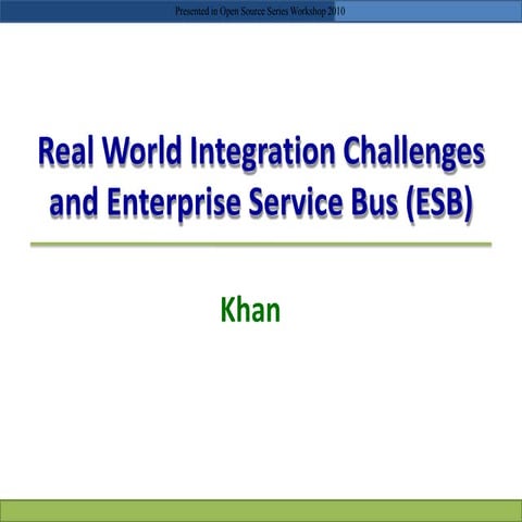 Esb Presentation Pptx
