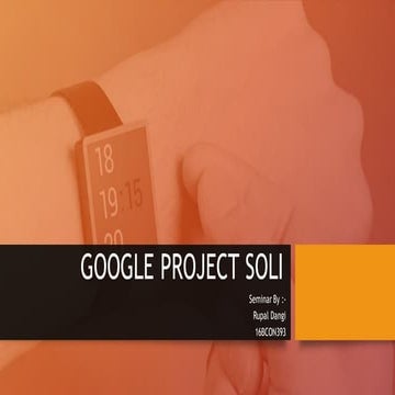 Project soli ppt | PPTX