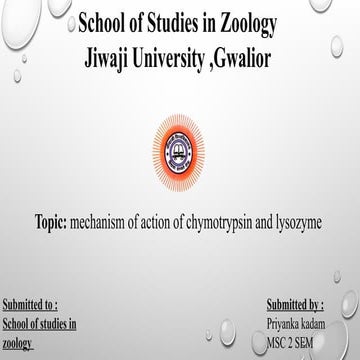 Mechanism of action of lysozyme and chymotrypsin Priyanka ppt.pptx