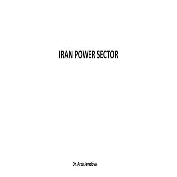 Presentation about Iran power sector | PPTX