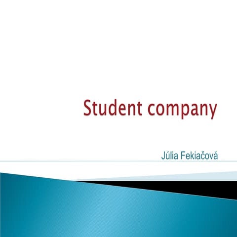 Presentation about student company in general | PPT