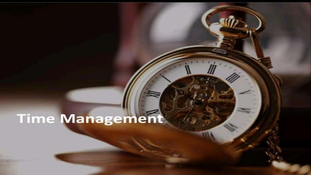 Time management matrix | PPT