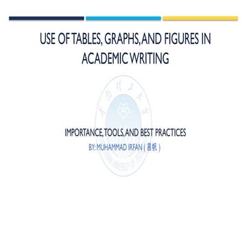 Presentation Academic Writing use of tables and figures | PPT