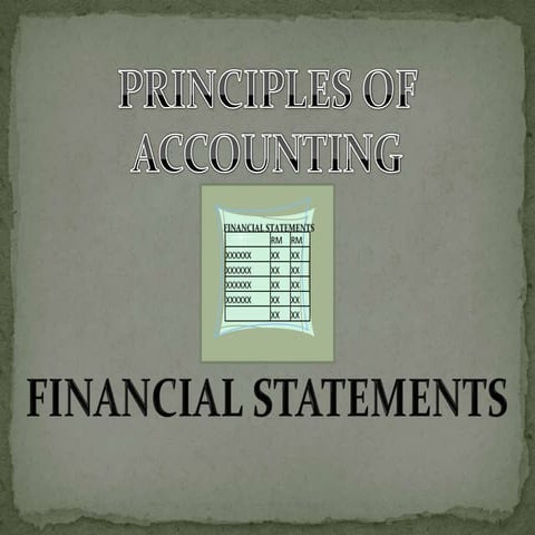 Presentation accountz financial stat | PPT