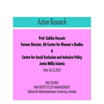 Introduction to Presentation Action research.pptx | Education