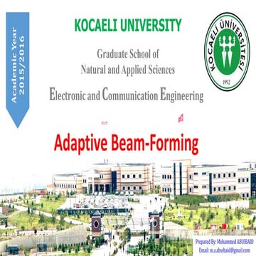 Adaptive Beamforming Algorithms Ppt