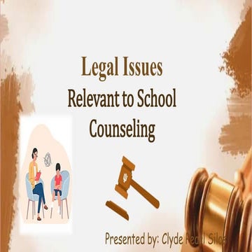 Presentation Advanced Counseling: Legal Issues.pptx