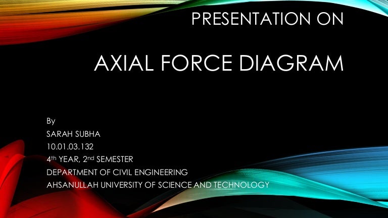 PRESENTATION OF AXIAL FORCE DIAGRAM by 10.01.03.132