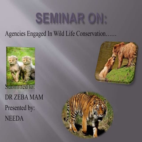 wild life conservation | PPTX