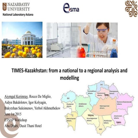 TIMES-Kazakhstan: from a national to a regional analysis and modeling | PDF
