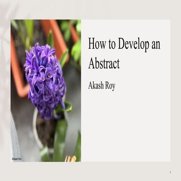 How to Develop an Abstract: Crafting Impactful Summaries | PPTX
