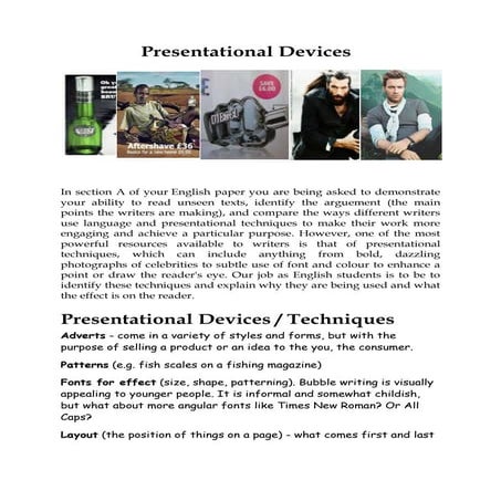 Presentational devices | DOCX