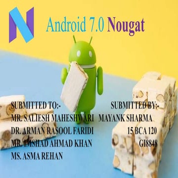 Presentation android 7.0 nougat | PPTX