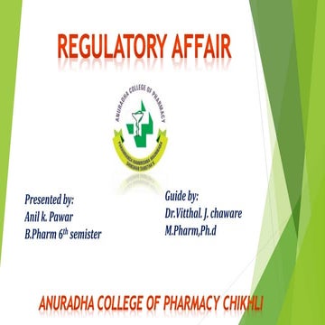 REGULATORY AFFAIR | PPTX