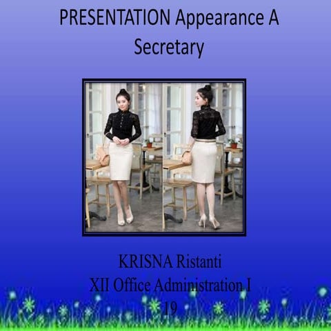 Presentation appearance a secretary | PPTX