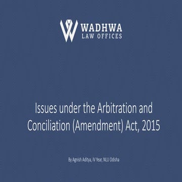 Section 29A of the Arbitration and Conciliation Act | PDF