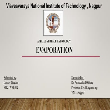 ATMOMETER AND PAN EVAPORATION | PPTX