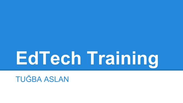 Ed tech presentation | PPTX