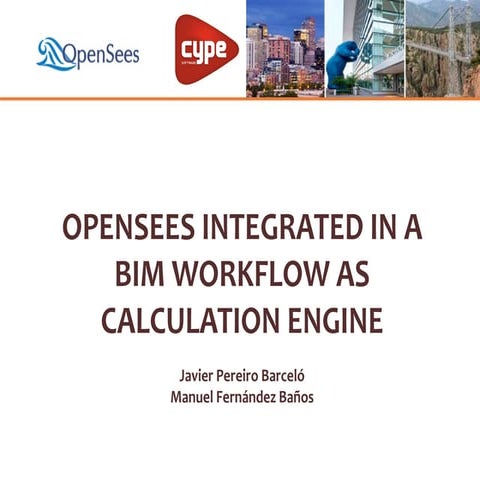 Opensees integrated in a BIM workflow as calculation engine | PDF
