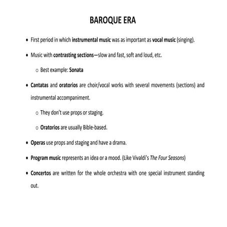 Baroque era presentation | PPT