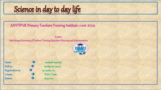 Science in day to day life | PPTX