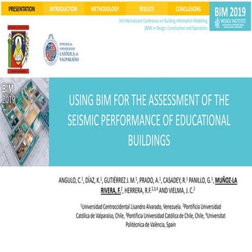 Using BIM for the assessment of the seismic performance of educational ...
