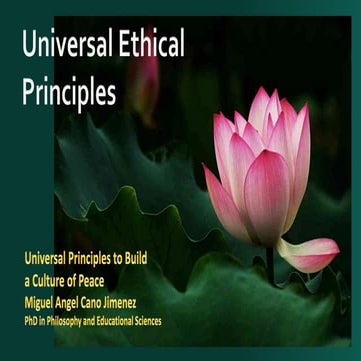 Universal Ethical Principles book 7 | PPTX