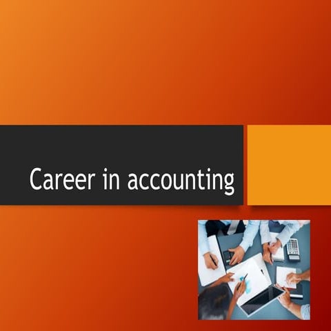Career in accounting | PPTX