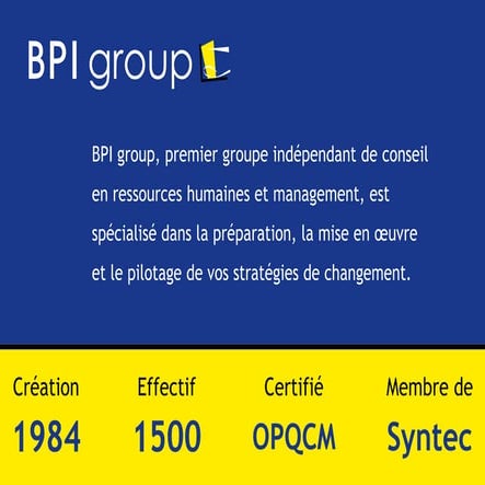 Présentation BPI group | PPTX