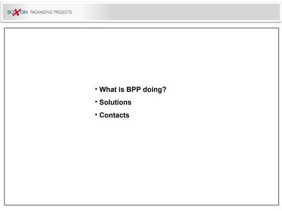 Presentation BPP 20090910 | PPT