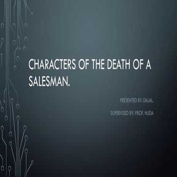 DEATH OF A SALESMAN by ARTHUR MILLER...NOVEL | PPTX