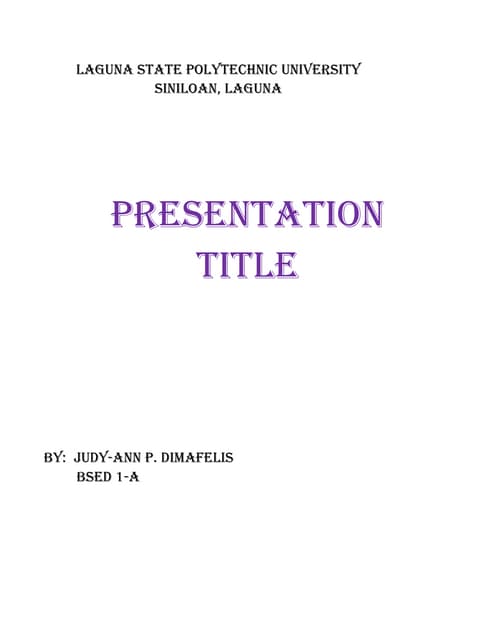presentation title | PDF