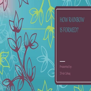 understanding Rainbow for grade 5 | PPTX